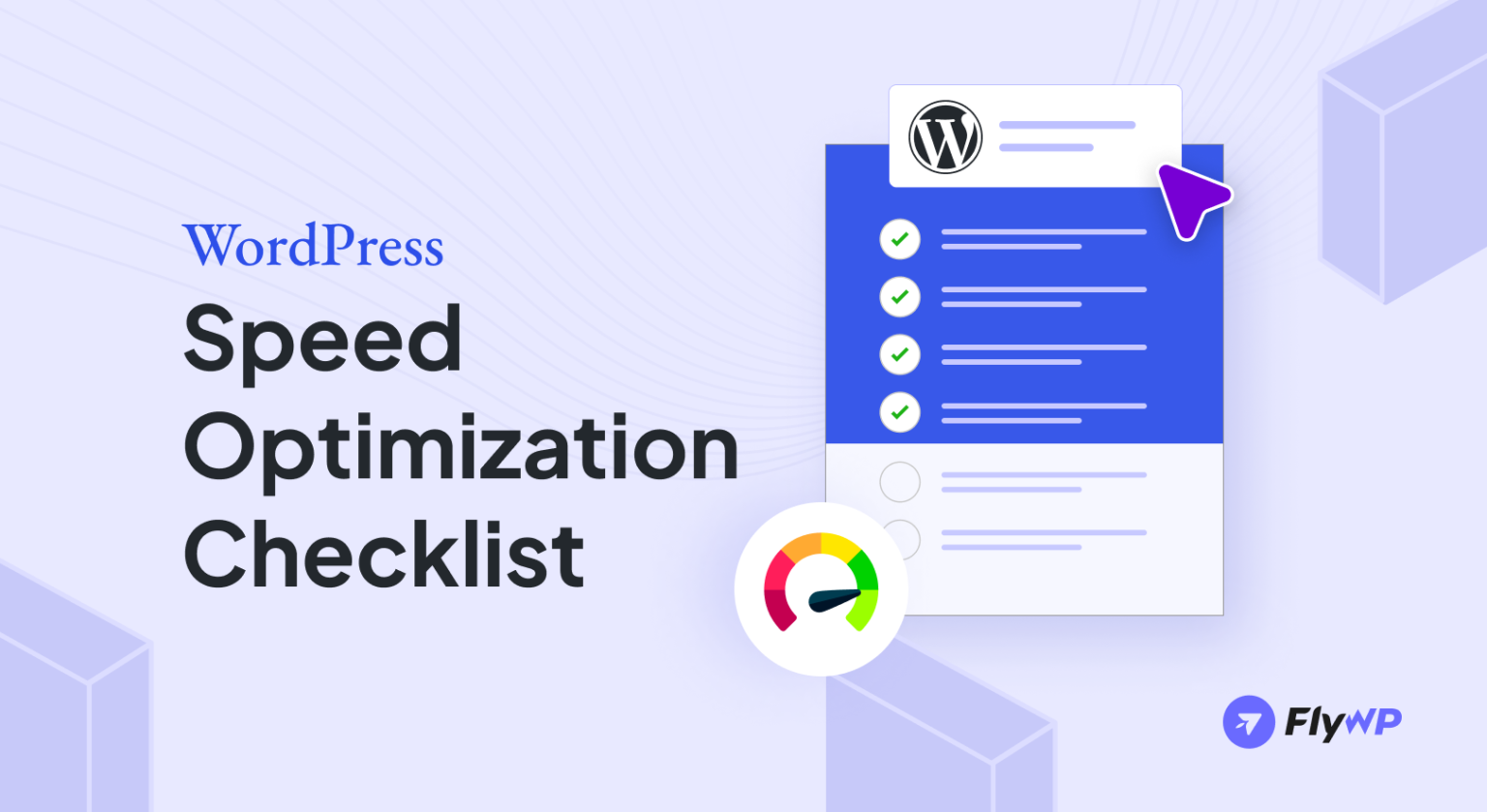 WordPress Site Speed Optimization Checklists - FlyWP