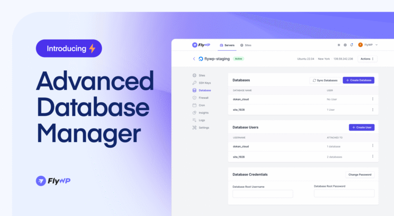 Introducing Advanced Database Manager on FlyWP
