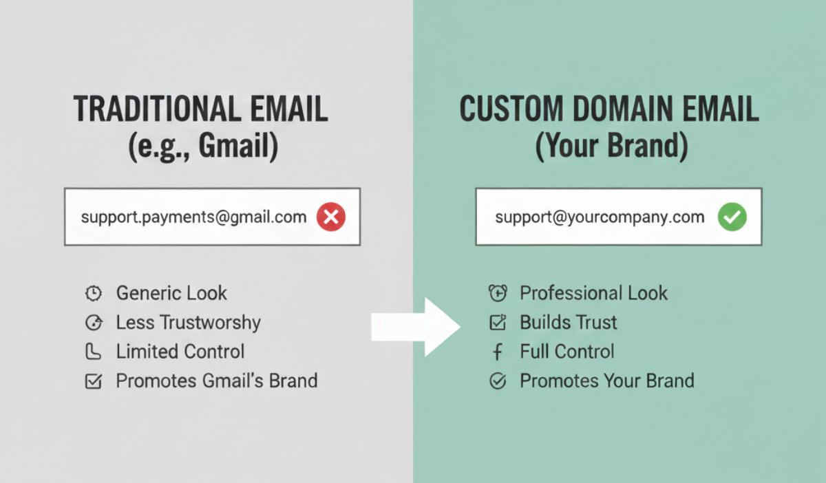 7 Reasons of Choosing Custom Domain Email Addresss
